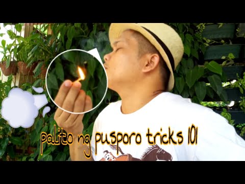 palito ng pusporo(tricks 101)/ pausokin sa liig - YouTube