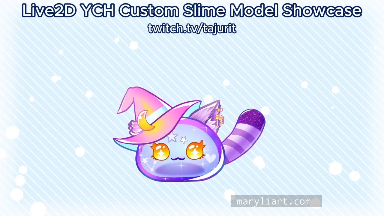 YCH Slime Mascot - Live2D model showcase - Tajurit - YouTube