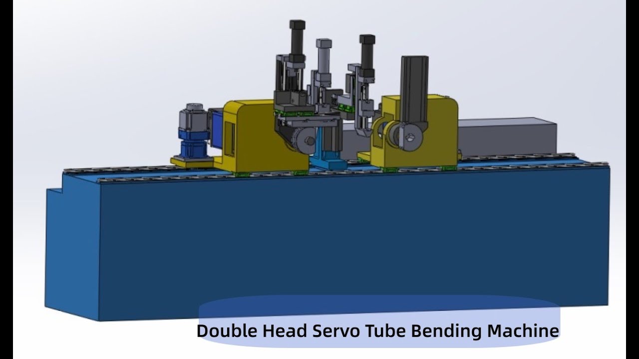 Servo 4 Axes Double Head Servo Tube Bending Machine - YouTube