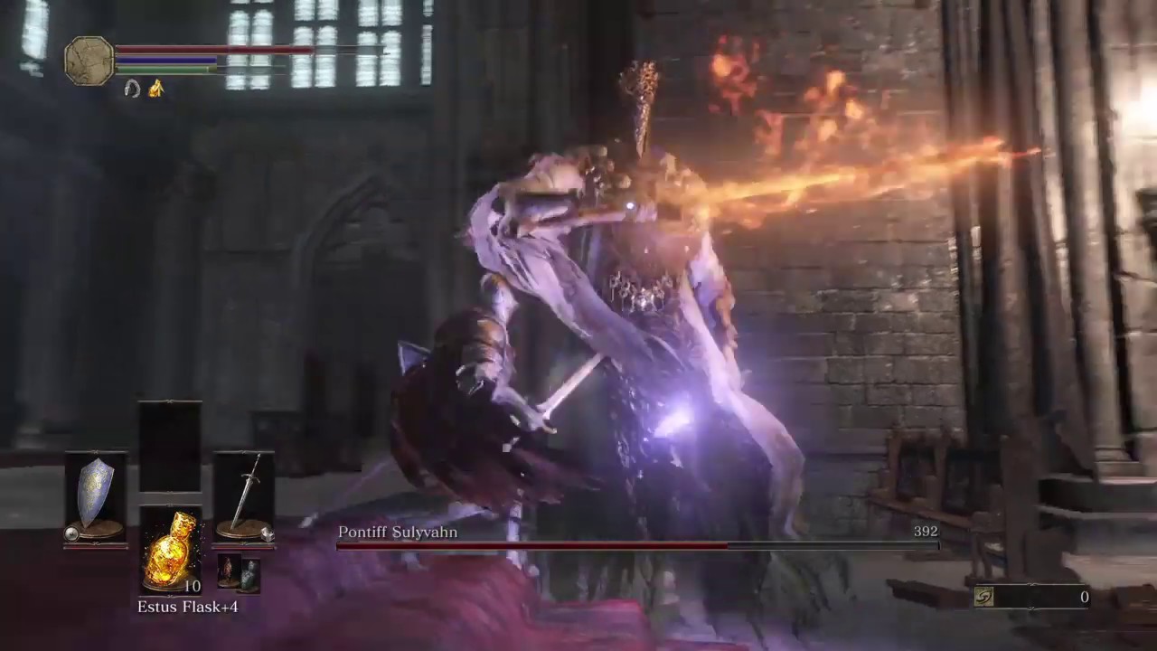 DARK SOULS 3 Pontiff Sulyvahn boss fight - YouTube