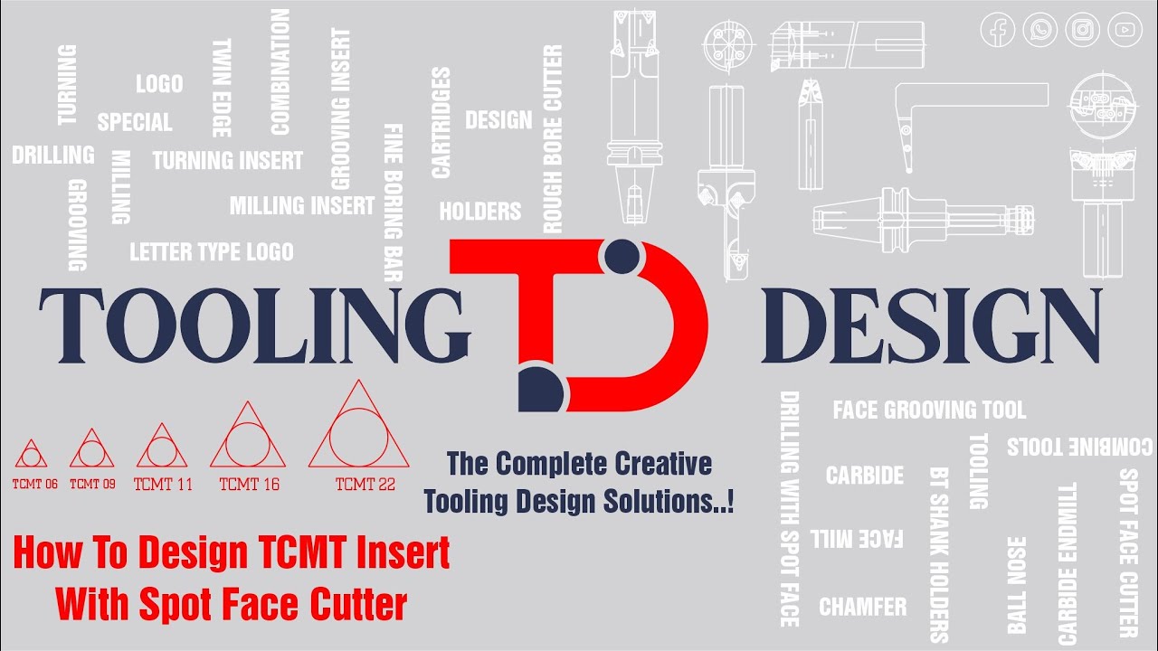 Spot Face Cutter Design II Tooling Design II - YouTube