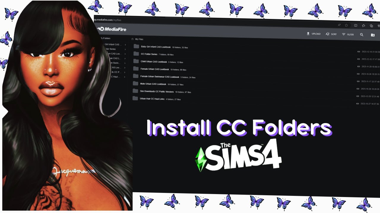 How To Download/Install My CC Folders On Mediafire |MyraviahTheSimmer ...