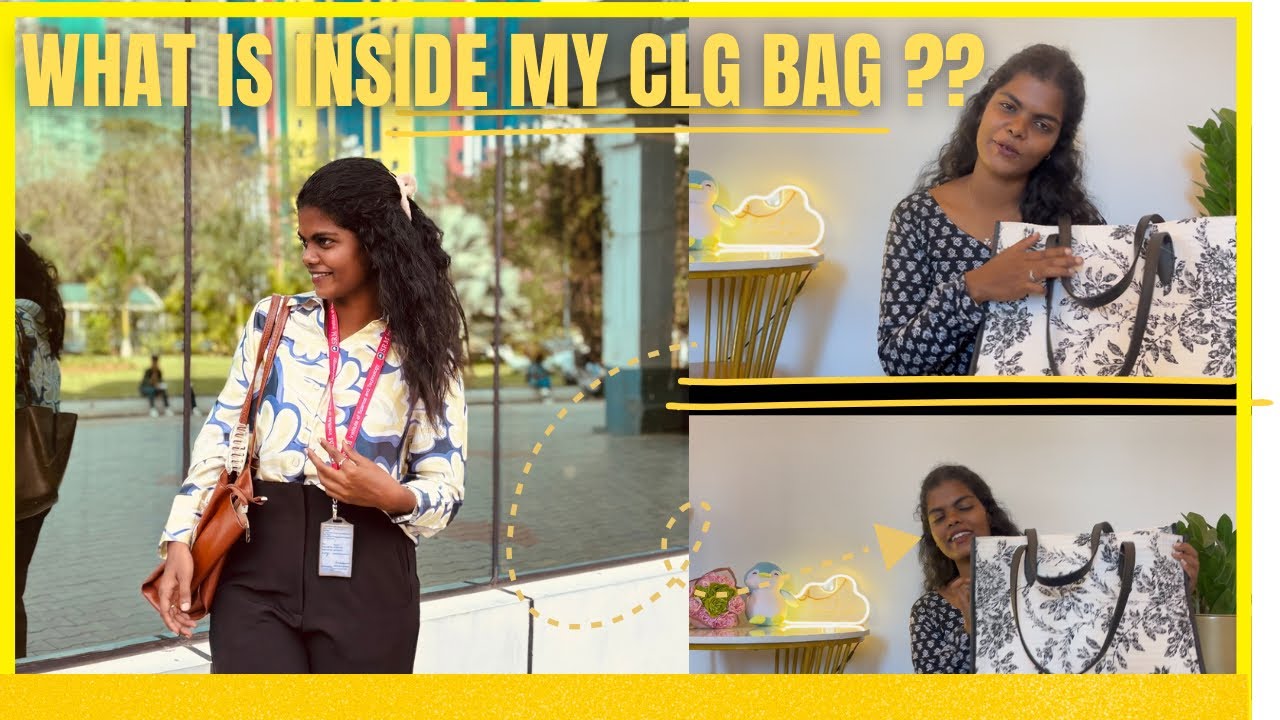 What is inside my clg bag??? - YouTube