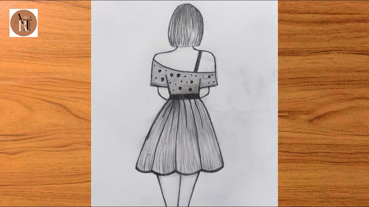 How to Draw Girls (Step by Step)//drawing a beautiful girl from the ...