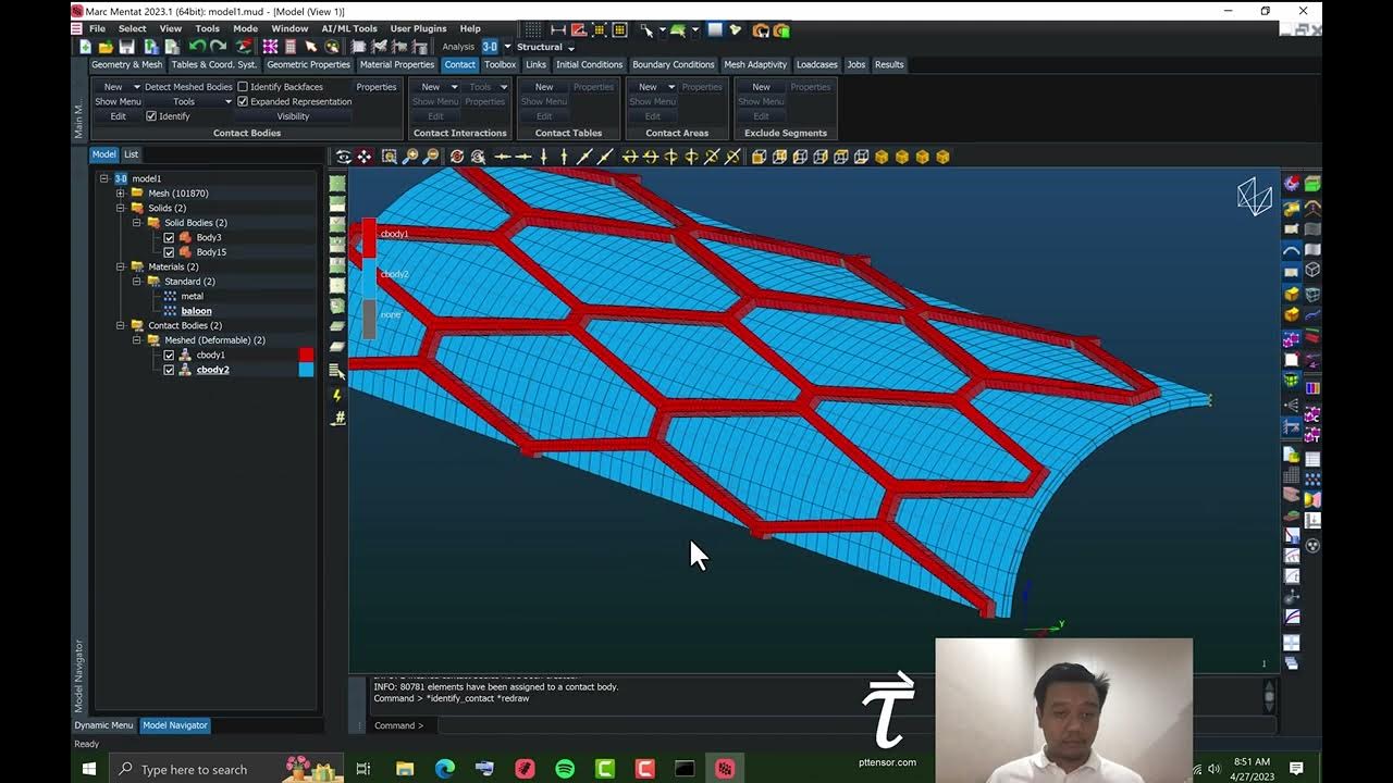 TUTORIAL simulasi stent menggunakan shape memory alloy dengan MSC Marc ...