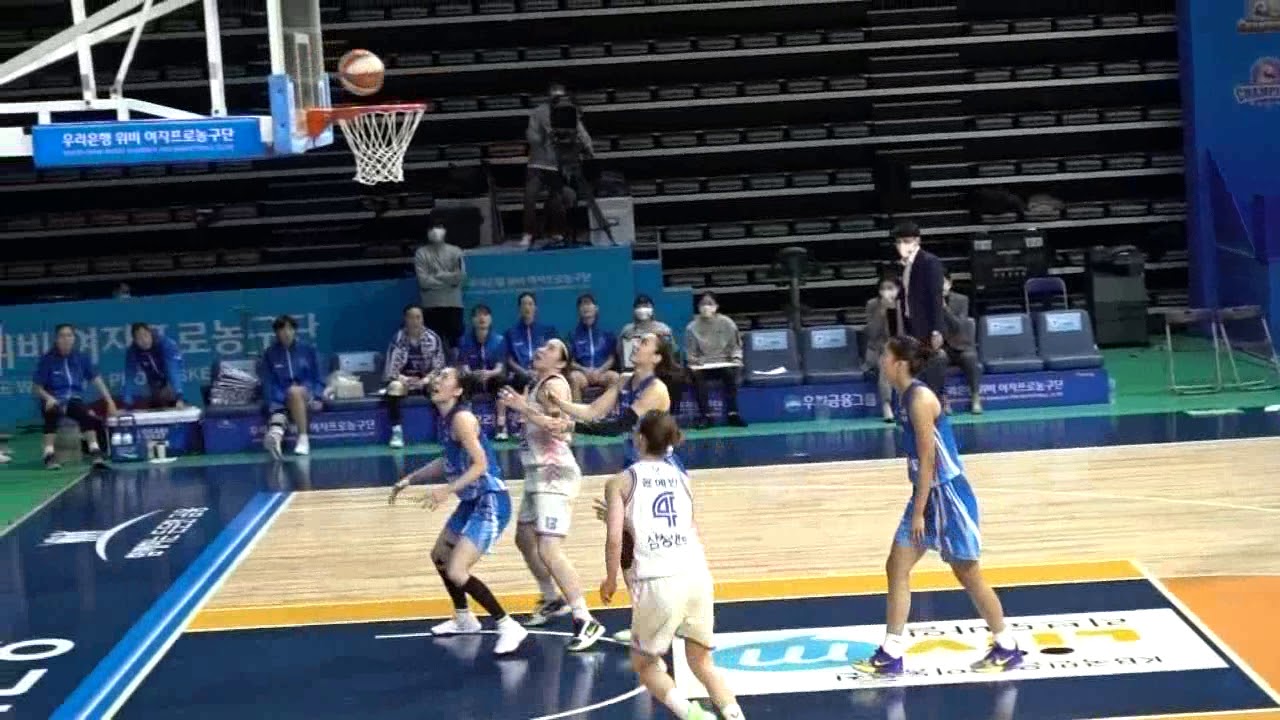 wkbl 삼성생명 블루밍스 우리은행 위비전 배혜윤 김단비 kim danbi 선수 득점 Korea Pro Basketball ...
