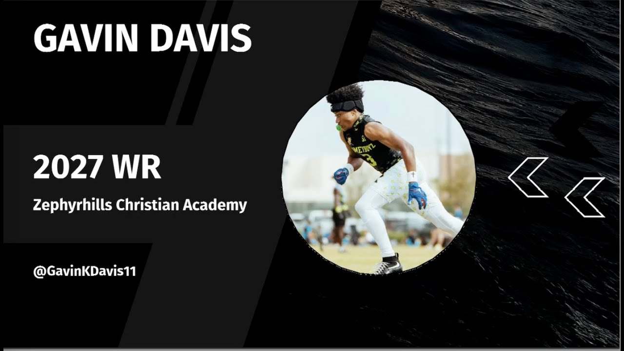 Gavin Davis - 2027 WR - Zephyrhills Christian (FL) - YouTube