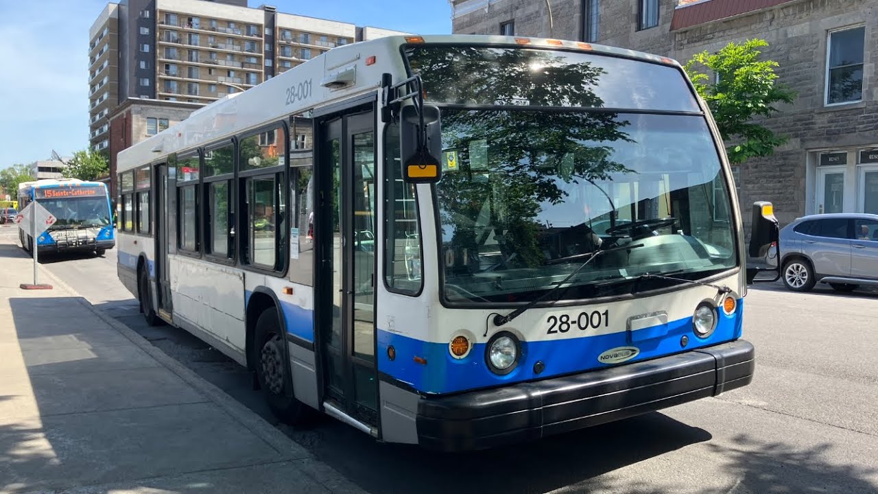 STM Bus # 28-001 {Retired} Ride On The 45 Papineau Going South. (2008 ...