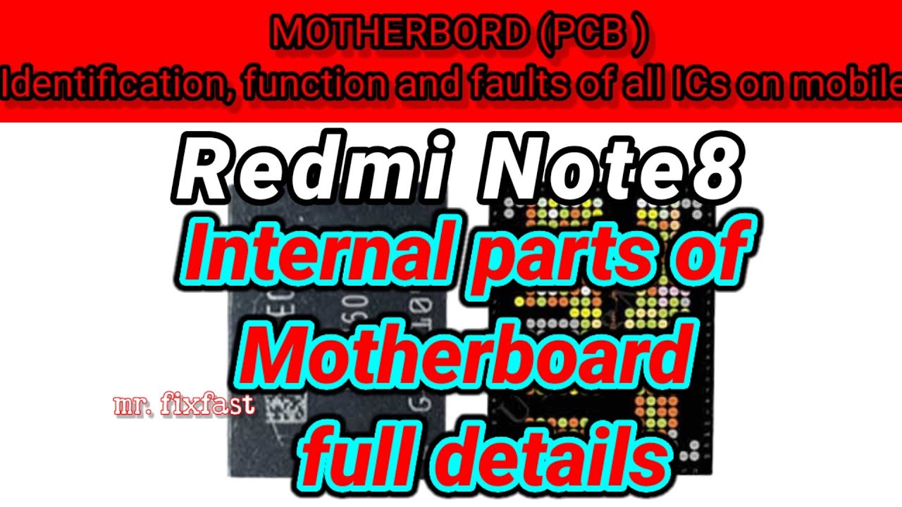note 8 redmi \\ Redmi Note 8 Motherboard Information // Work&Identify ...
