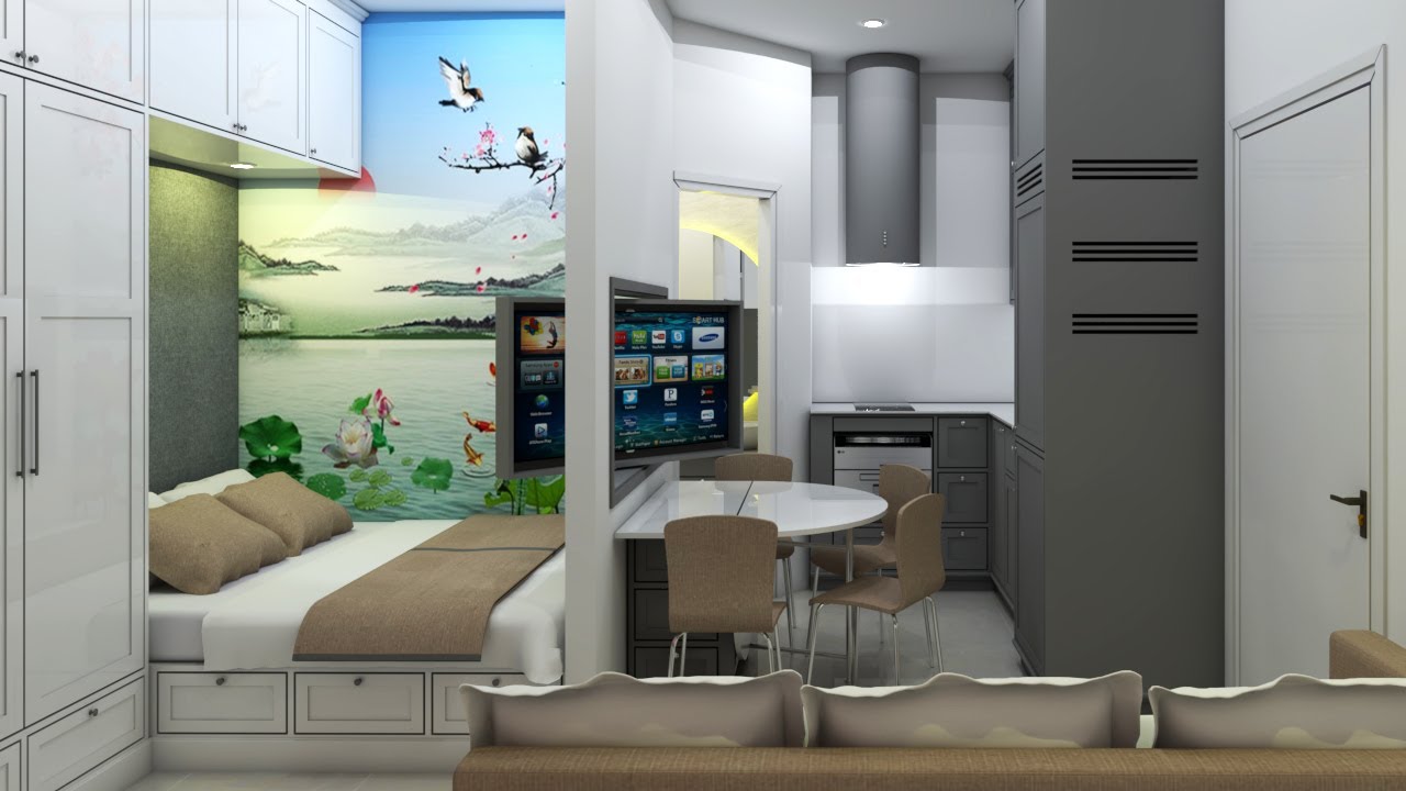 TINY APARTMENT 17sqm ( MICRO STUDIO APARTMENT TOUR ) | SPACE SAVING IDEAS | NEVER SAY TOO SMALL ...