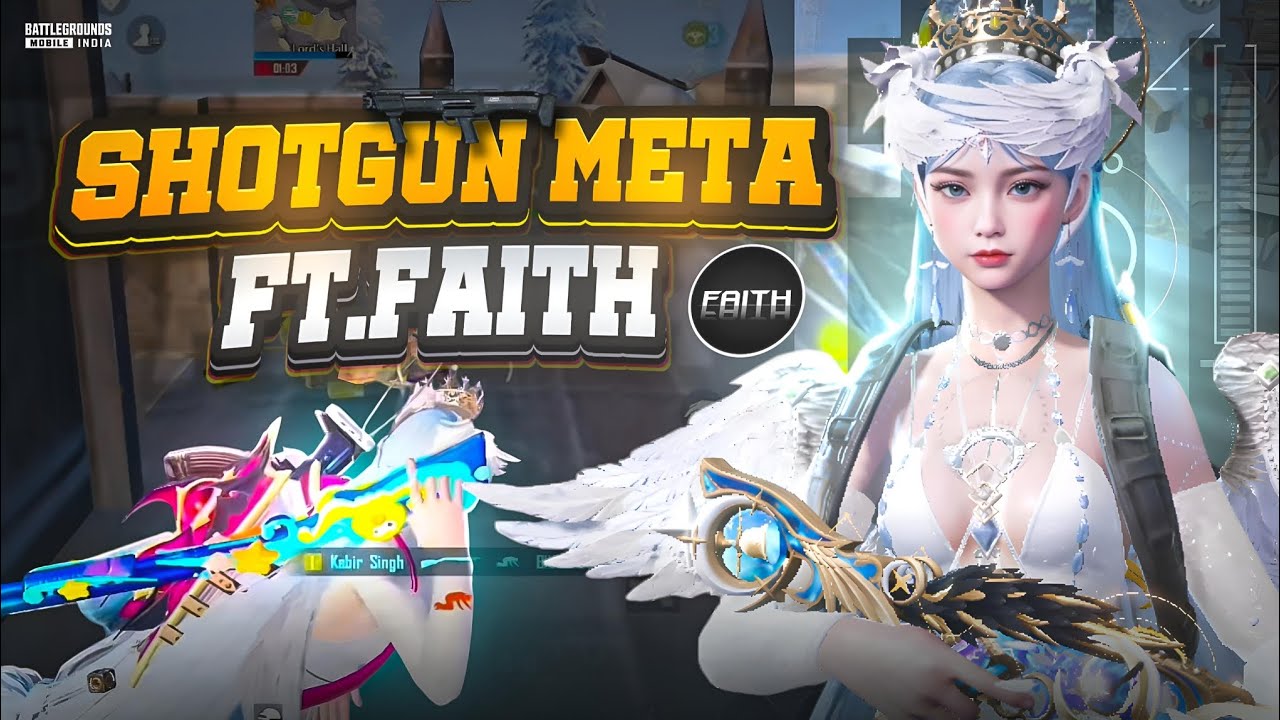 🥵 Shotgun Meta Ft. Faith | Top 500 Ranking Gameplay | 1v4 Clutches | BGMI/PUBG Mobile - YouTube
