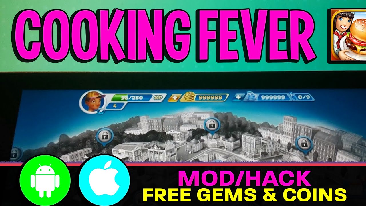 Cooking Fever Hack/Mod 🍔 How To Get Unlimited GEMS & COINS Free? [iOS ...