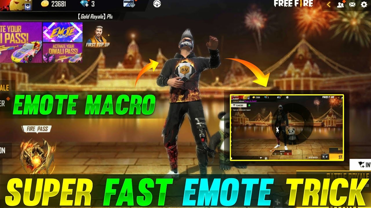 How To Show Fast Emote In Free Fire Mobile | How To Fast Emote Fast In ...