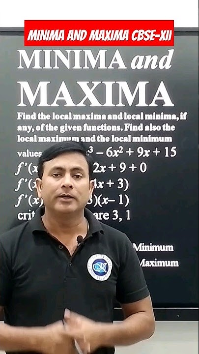 Find the local maxima and local minima, if any of the given function ...