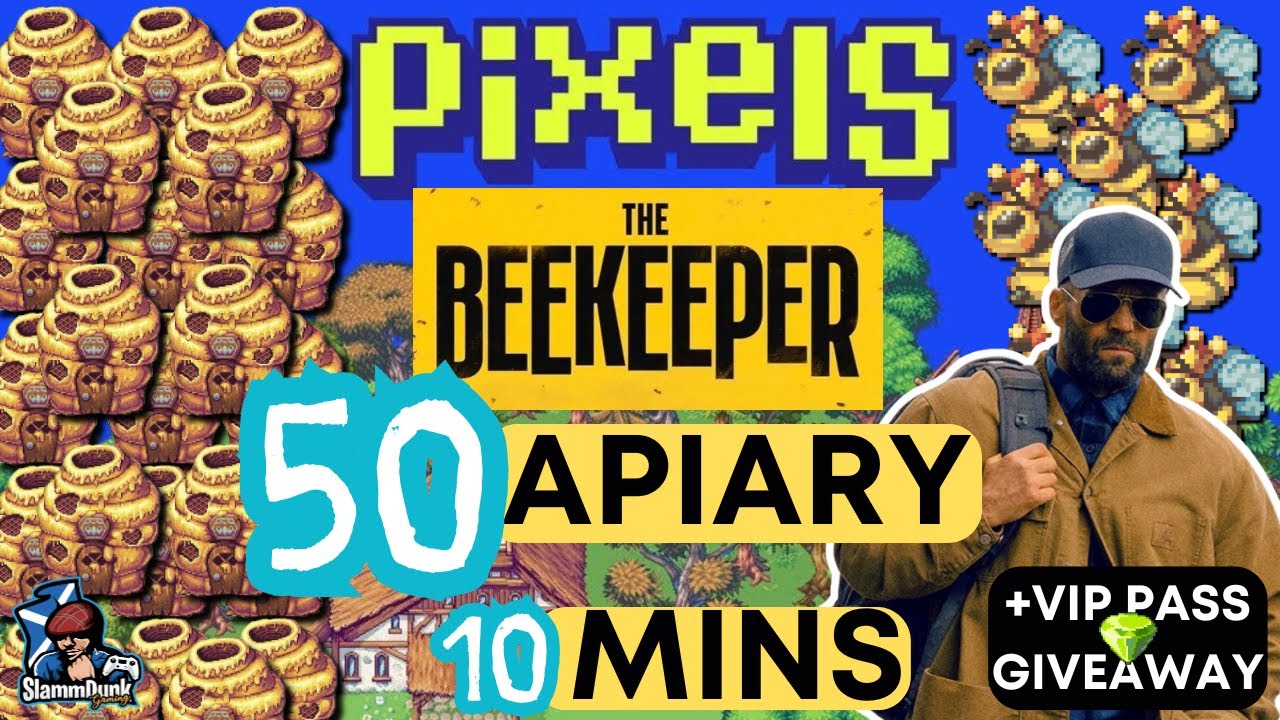 Level Up Beekeeping in PIXELS FAST! 50 Apiaries in 10 Minutes (Honey ...