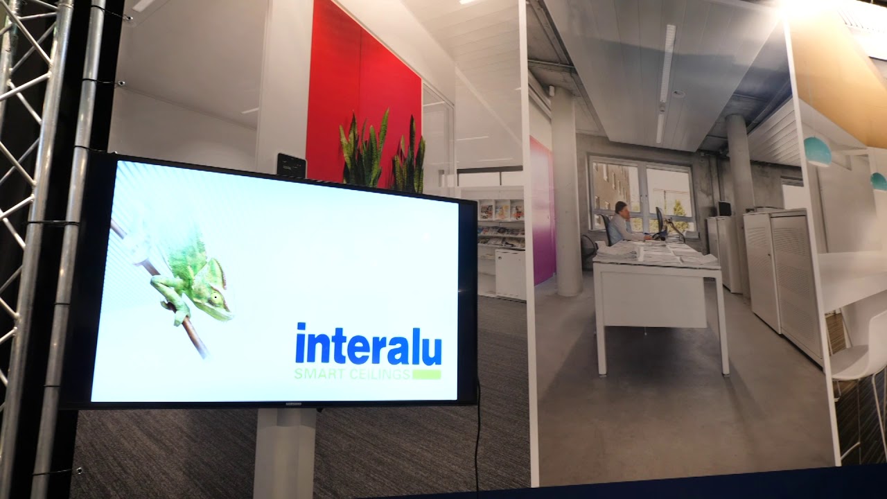Interalu toont slimme klimaatplafonds op Install-Day - YouTube