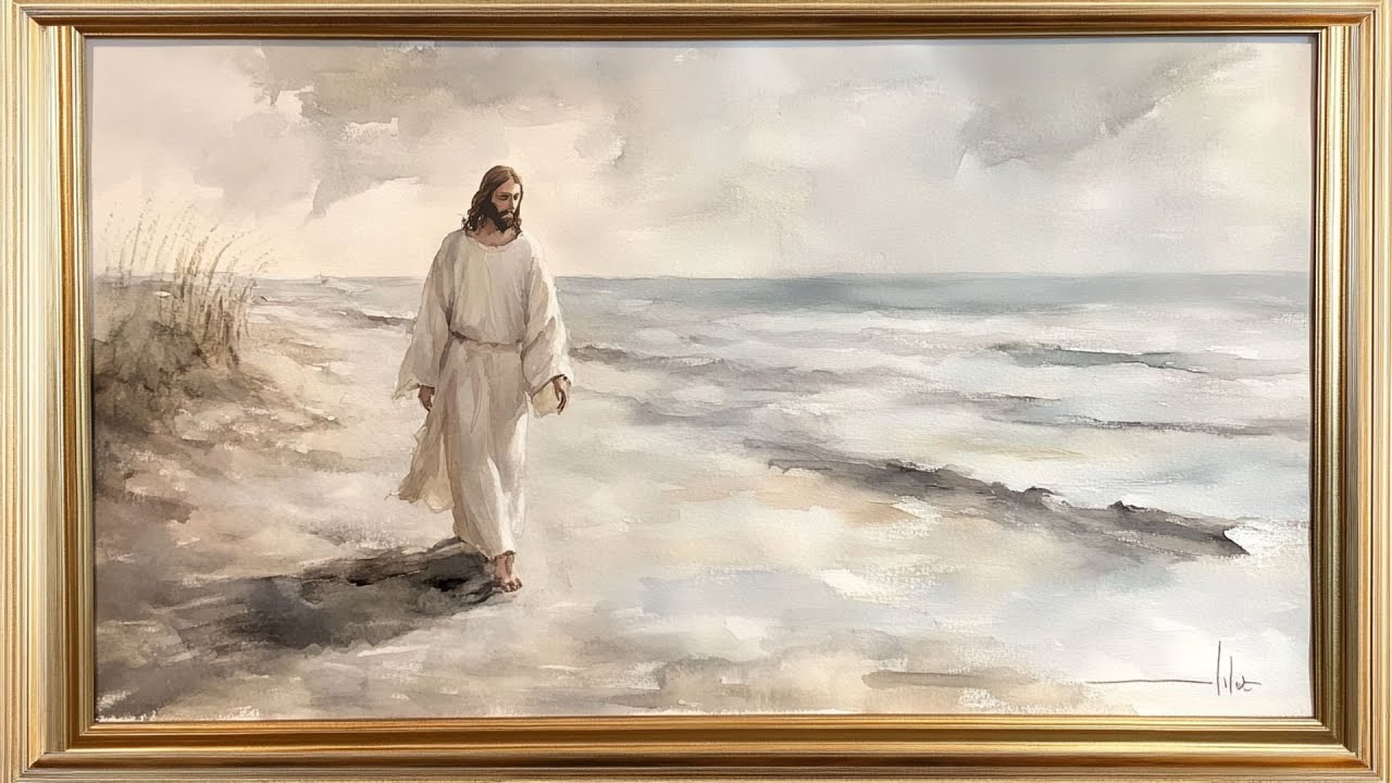 Walk with Jesus | 4K Gold-Framed Christian TV Art Screensaver - YouTube