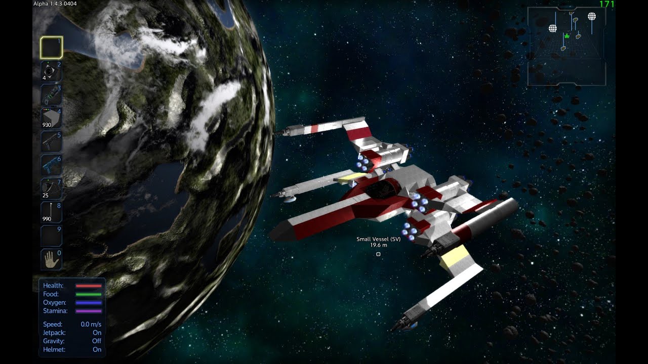 X-wing starfighter (Empyrion) - YouTube