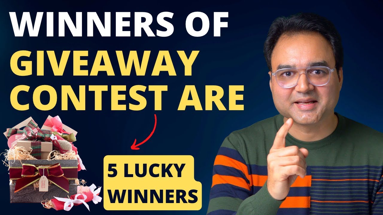 GIVEAWAY CONTEST RESULT: 5 LUCKY WINNERS HAVE WON! - YouTube