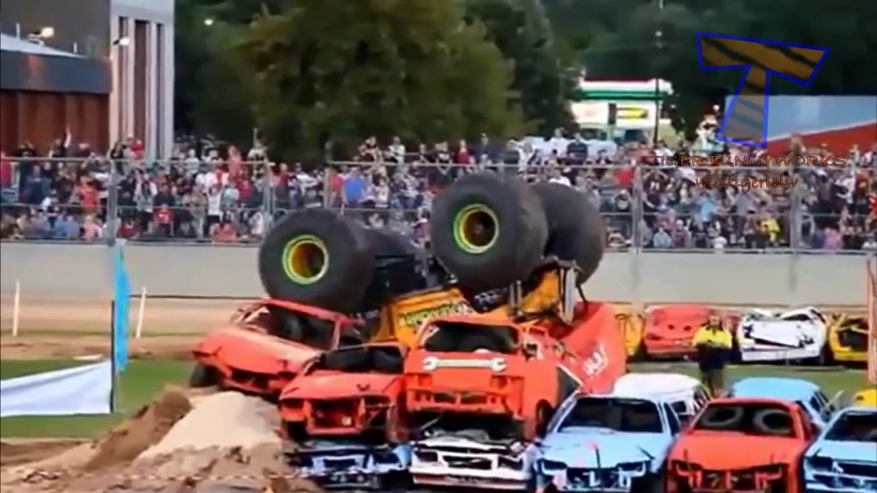 When monster truck shows go wrong Fail Compilation - YouTube