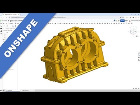 Spur Gear Housing - Sterngetriebe Gehäuse - Part 4 - Onshape Training ...