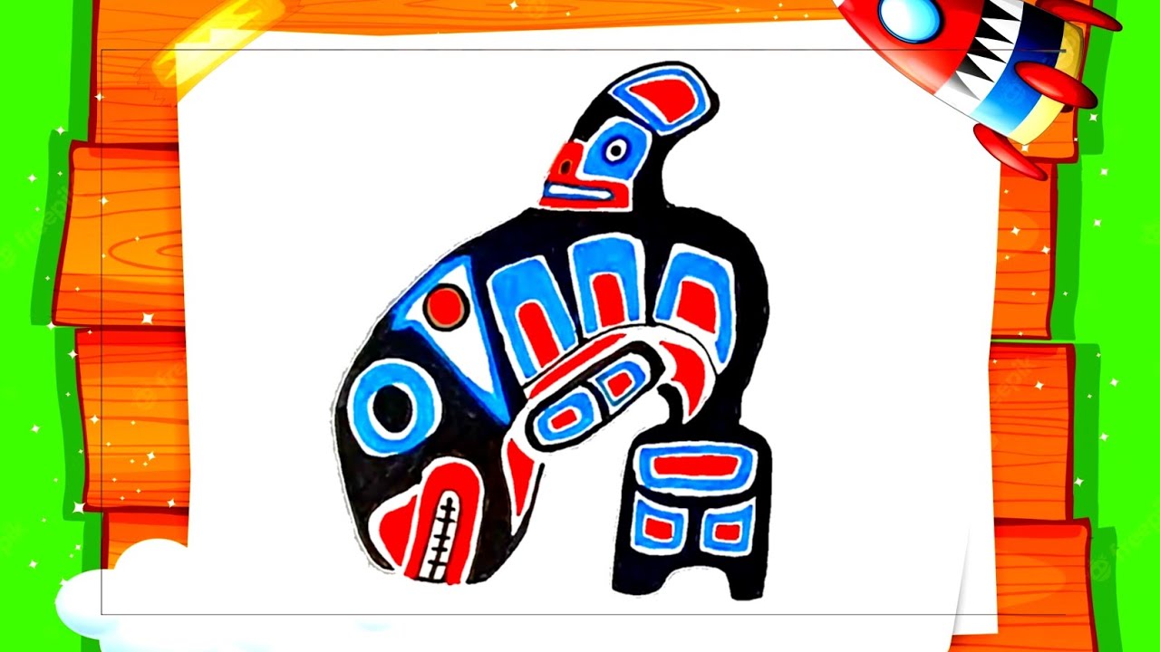 How to draw a fish of Haida art . #haidaart #fish #drawing #art # ...