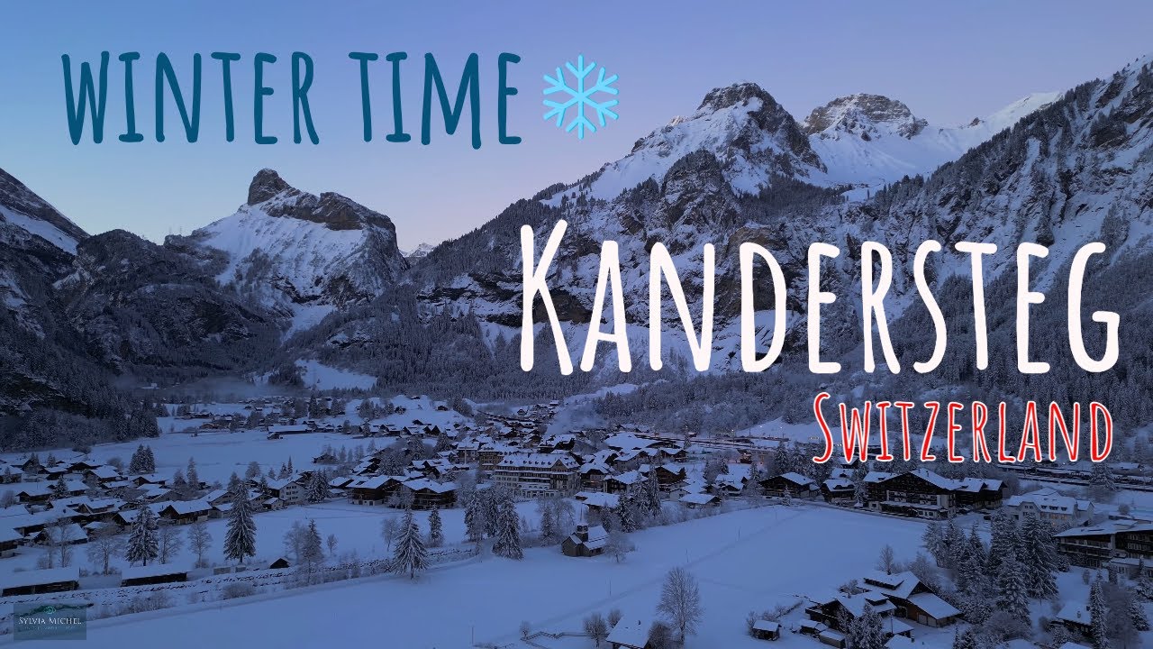 Winter in Switzerland - Winter day in Kandersteg - YouTube