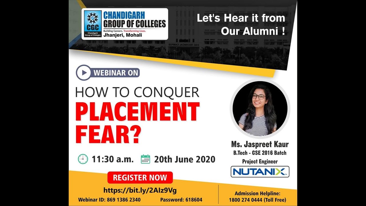 How to Conquer Placement Fear? by Ms. Jaspreet Kaur - YouTube