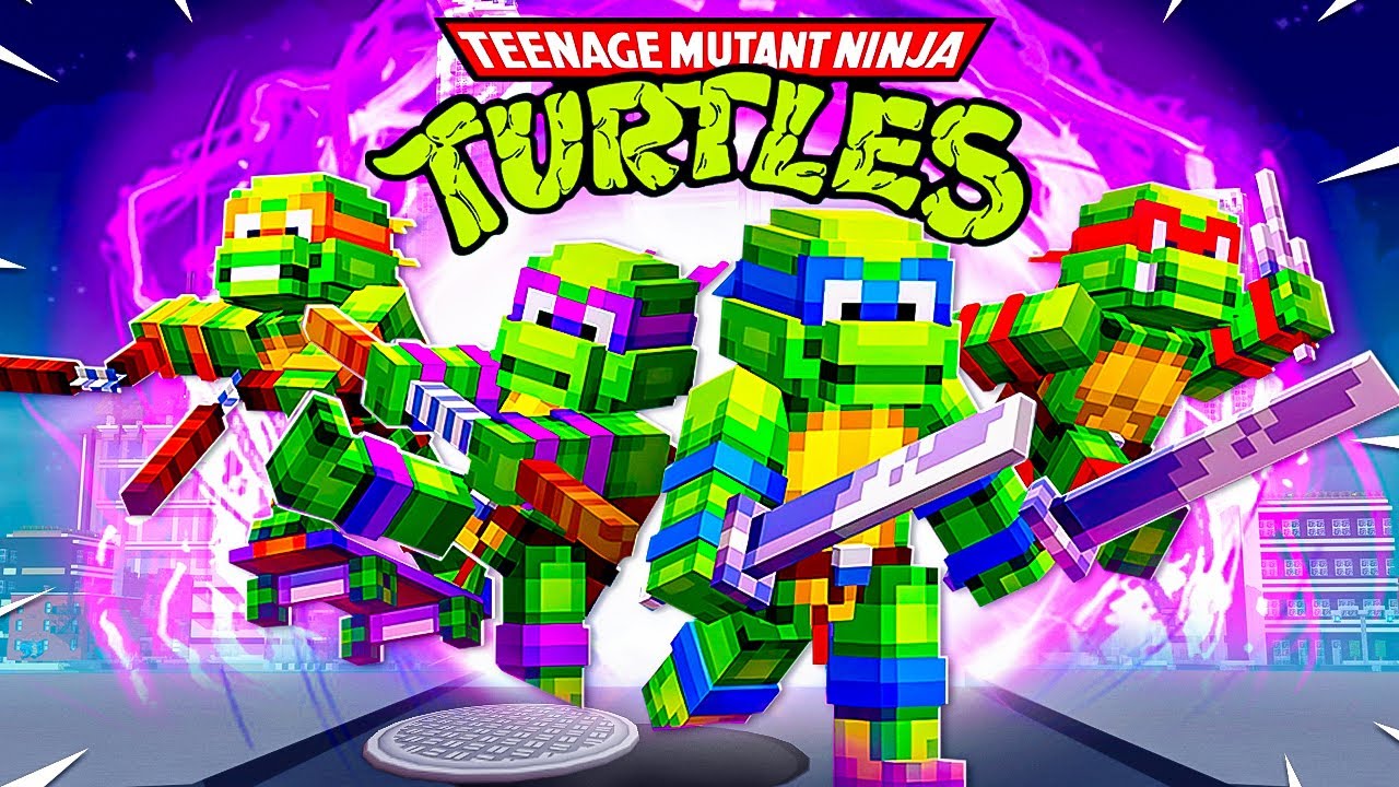 Minecraft: TEENAGE MUTANT NINJA TURTLES! (Bedrock DLC Mashup Pack ...