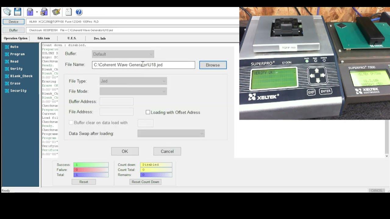 Ultimate IC Chip Programmer Xeltek Superpro 6100N Target Device Xilinx ...