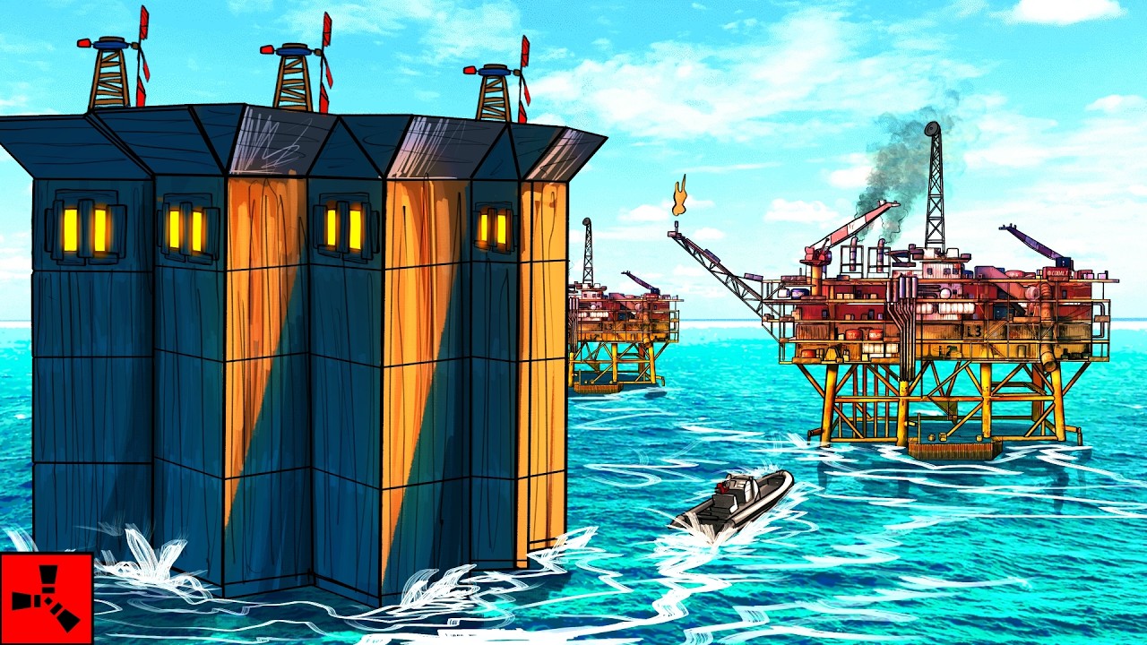 LIVING in an OCEAN BASE as a SOLO - Rust - YouTube