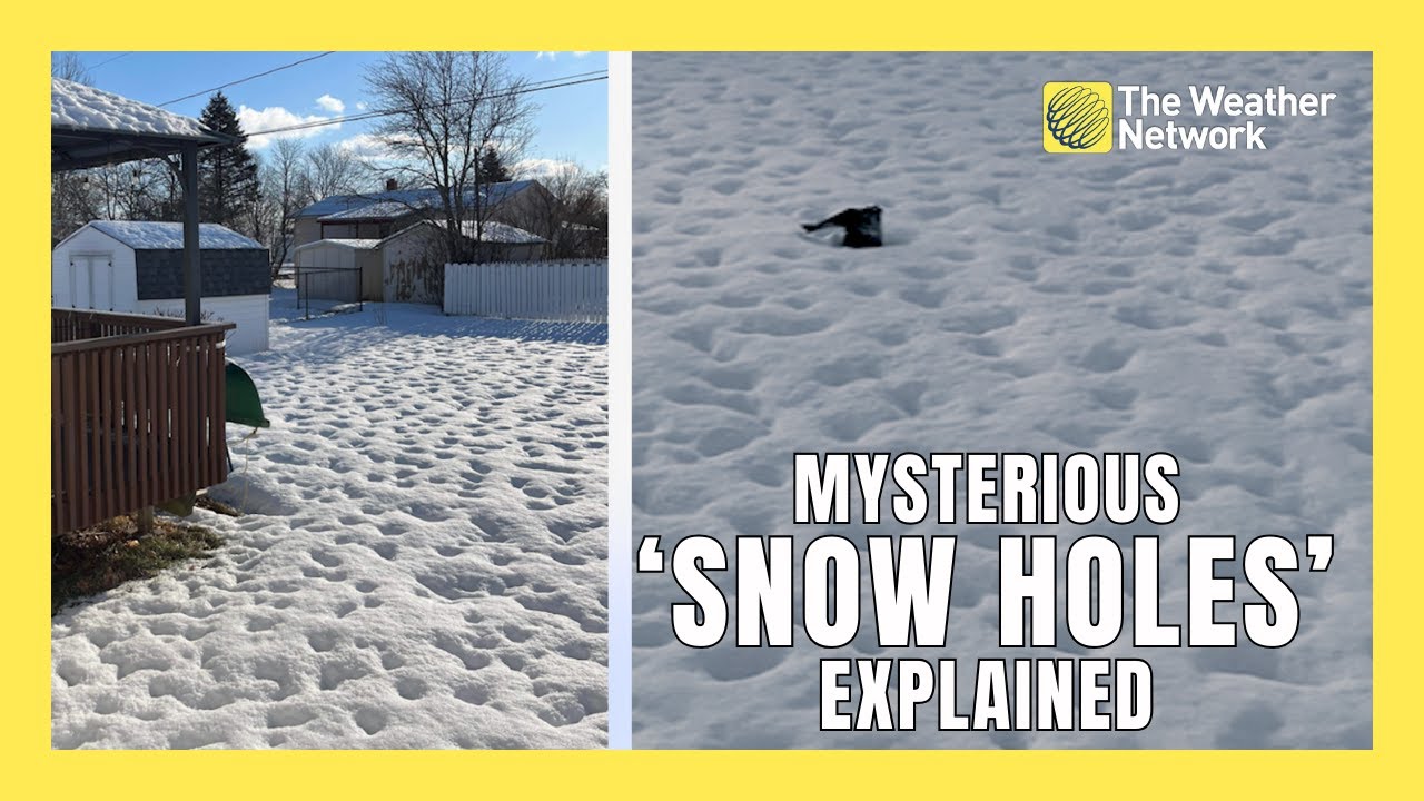 Mysterious Holes Appear in Untouched Snow, What’s Happening Here? - YouTube