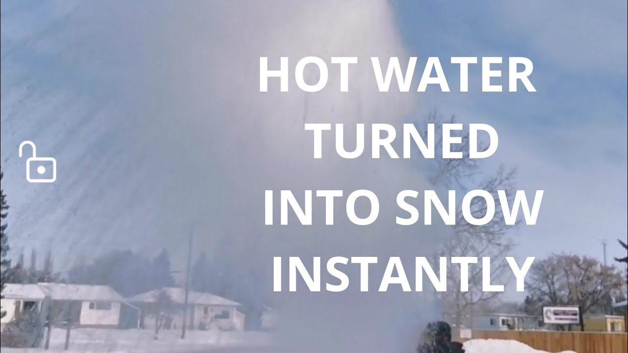 Hot Water turn into Snow instantly! - YouTube