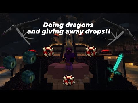 Doing dragons!?!? And giving away drops I get!?! (Hypixel Skyblock) - YouTube