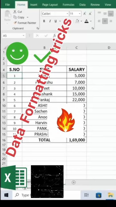 Data Formatting Trick #excel#excelshorts - YouTube