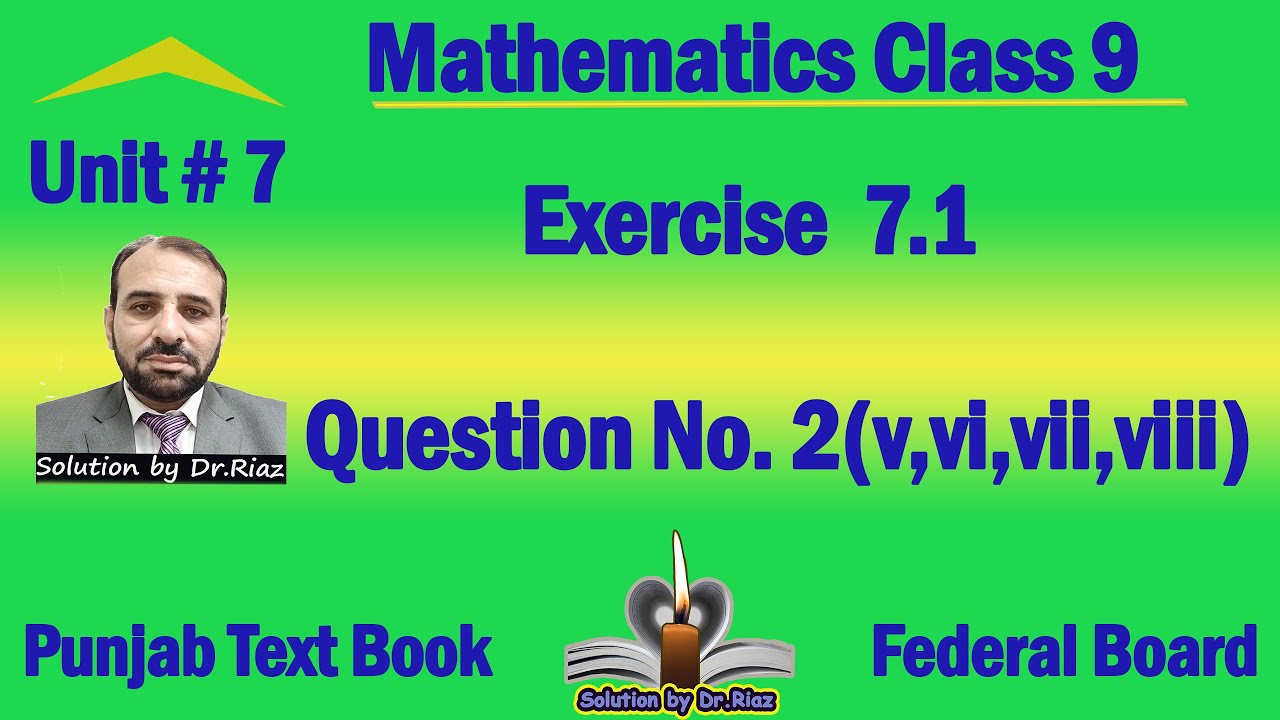Exercise 7 1 Q no 1 v To Viii Class 9 Math math Class 9 Punjab exercise-7-1-q-no-1-v-to-viii-class-9-math-math-class-9-punjab