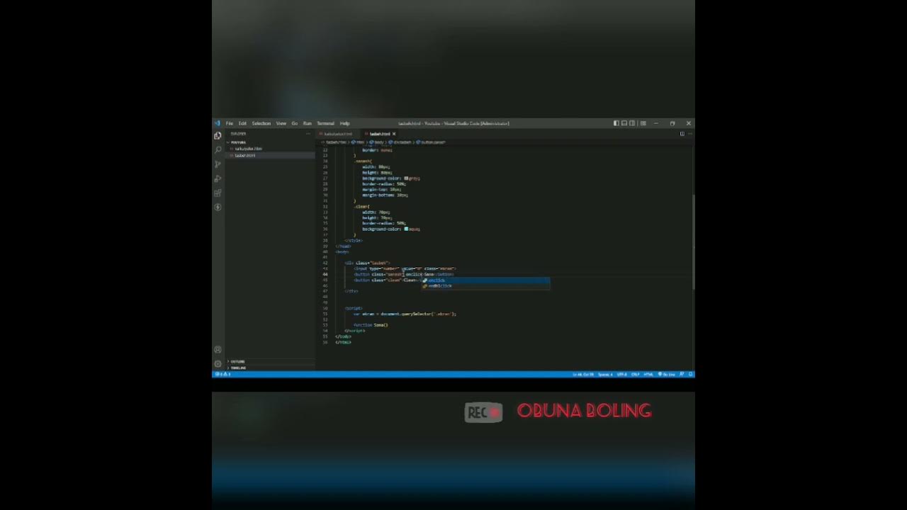 Html css va Js da tasbeh yasash - YouTube