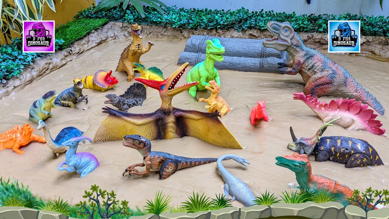Dinosaur Mud Adventure: Fun Learning with Big Pteranodon & Jurassic ...