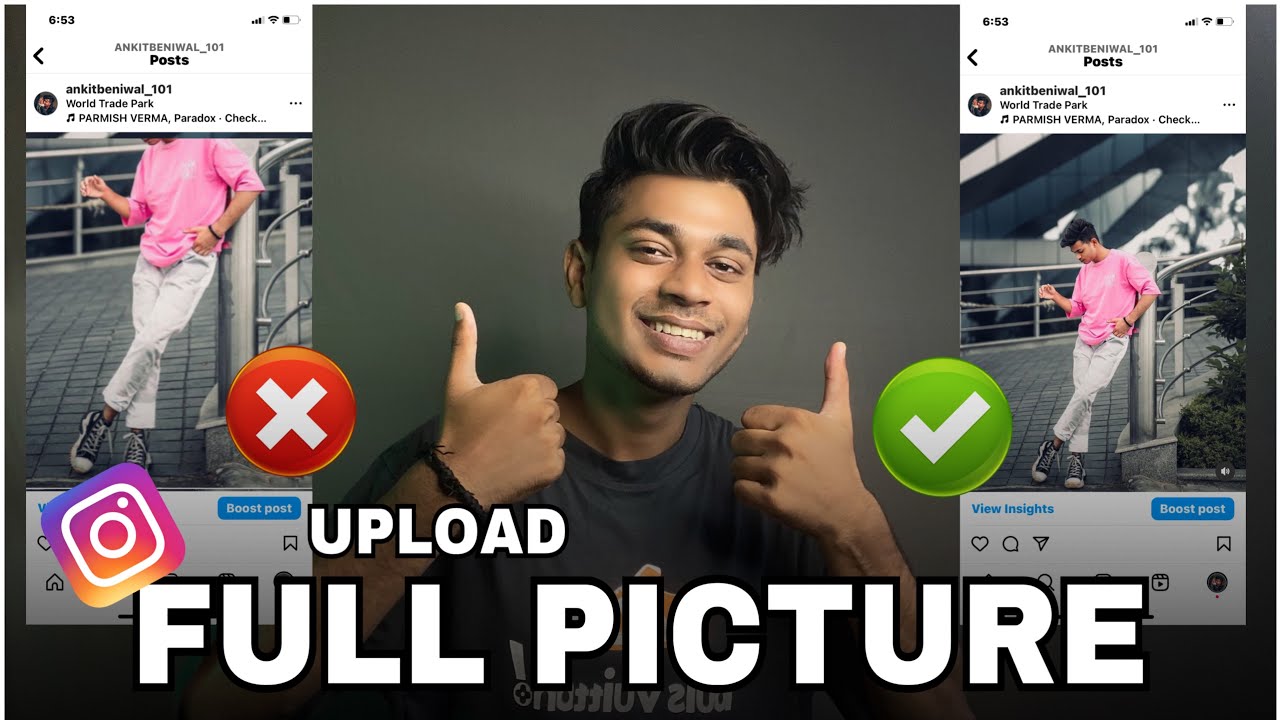 📷 How To Upload Full Picture On Instagram | Instagram Par Full Size ...