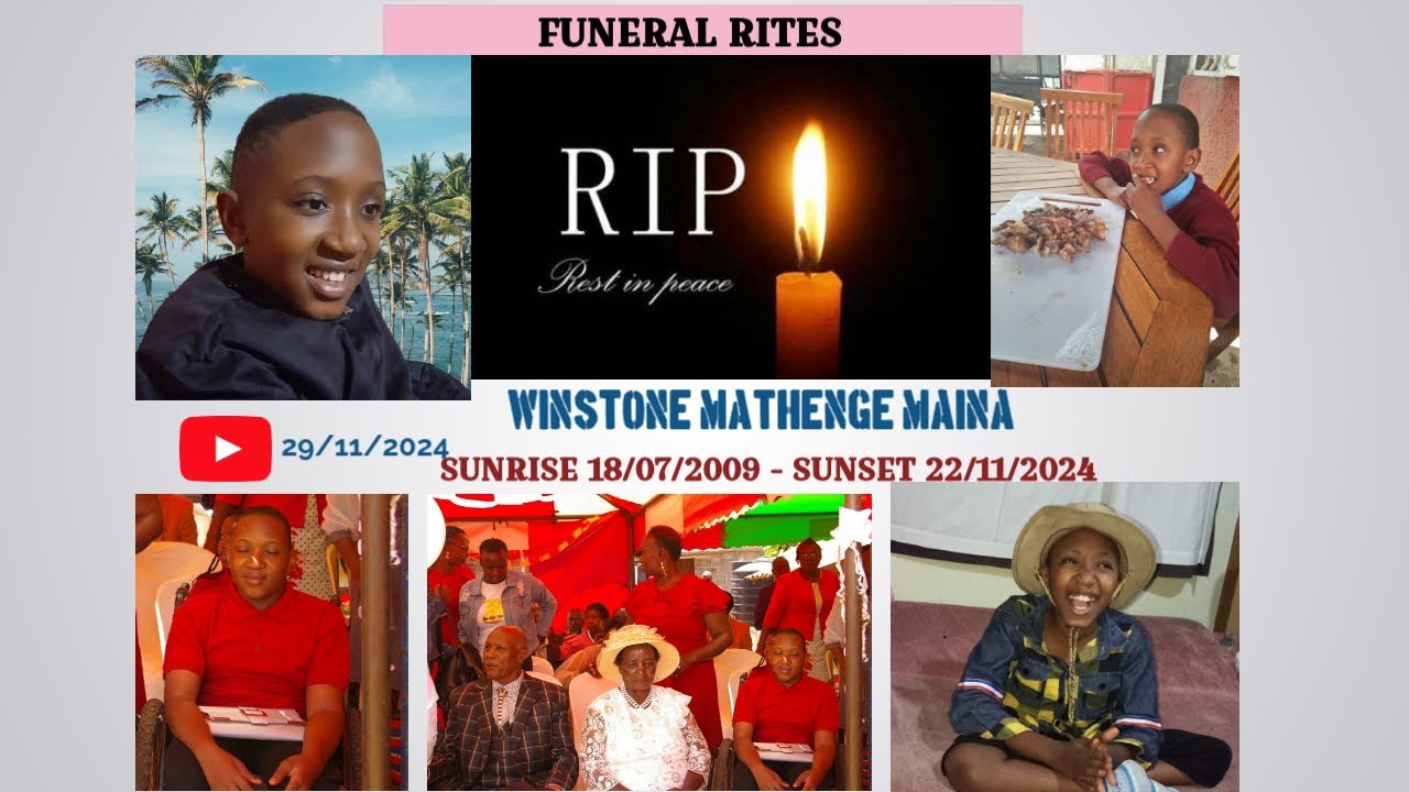 CELEBRATING THE LIFE OF WINSTONE MATHENGE MAINA - YouTube