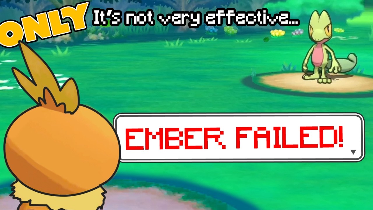 Pokémon but ONLY Not Very Effective Moves Hit... - YouTube