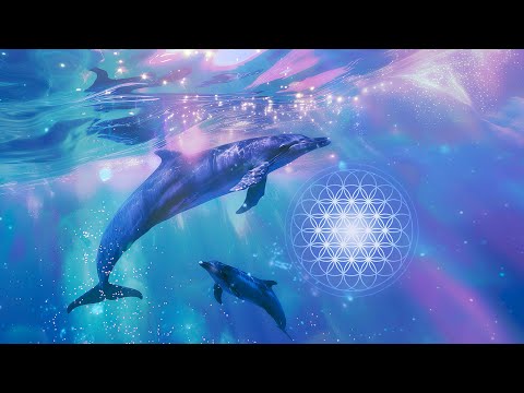 Dolphin Codes 528hz - Sparkling Water Blue Light - Healing Frequencies - Dolphin & Whale Sounds