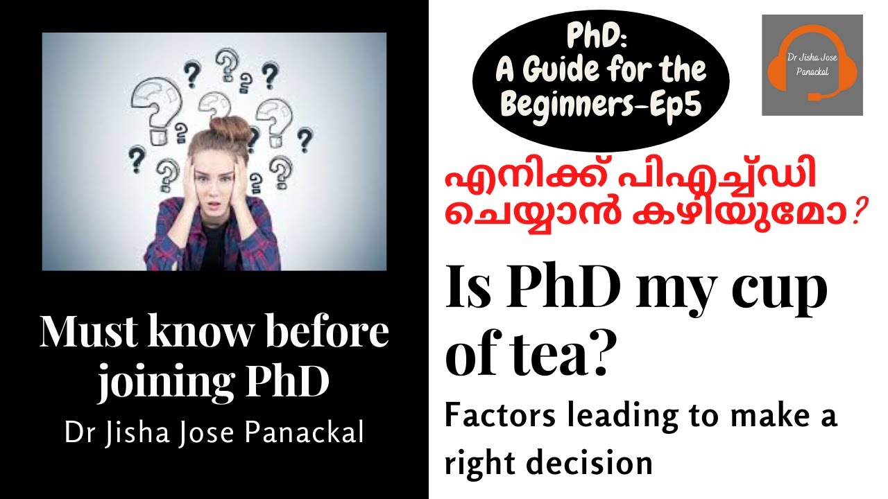 PhD Information in Malayalam || Skills required for doing PhD || Dr ...