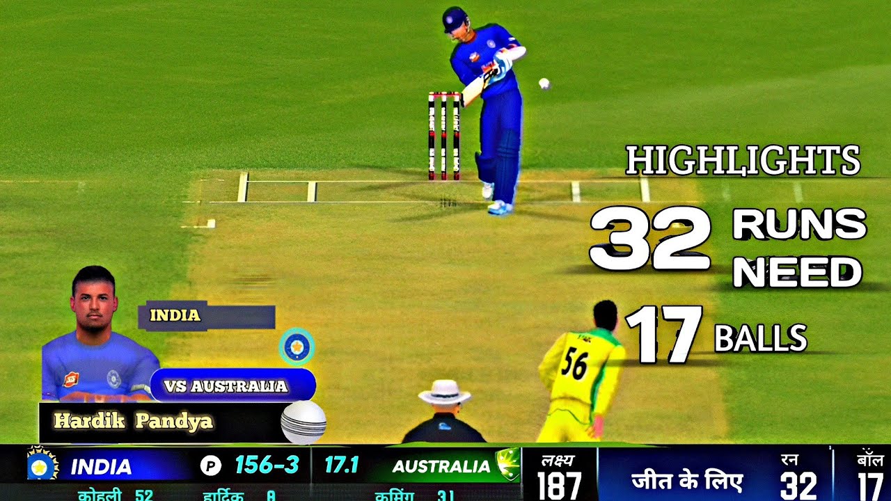 𝙄𝙣𝙙𝙞𝙖 𝙣𝙚𝙚𝙙 32 𝙧𝙪𝙣𝙨 𝙞𝙣 17 𝙗𝙖𝙡𝙡𝙨 𝙫𝙨 𝘼𝙪𝙨𝙩𝙧𝙖𝙡𝙞𝙖 𝙇𝙖𝙨𝙩 3 𝙤𝙫𝙚𝙧 𝙙𝙧𝙖𝙢𝙖 𝙃𝙖𝙧𝙙𝙞𝙠 ...