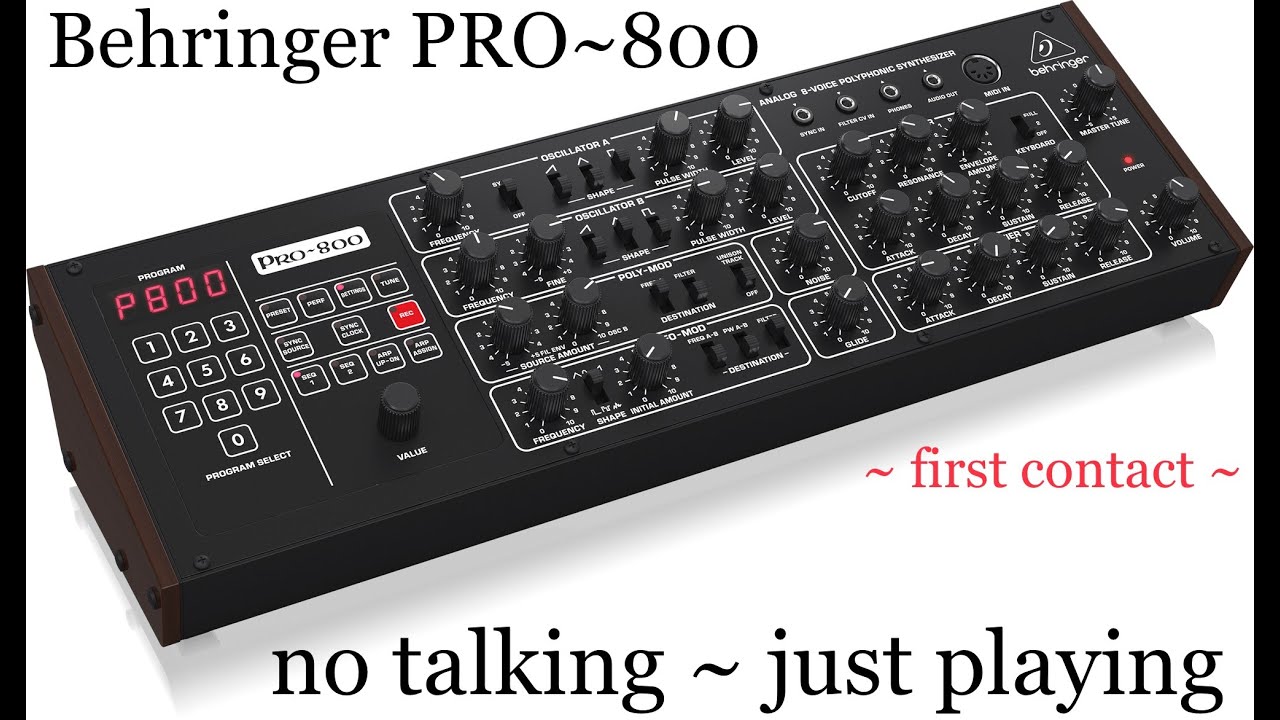 Behringer PRO~800 - no talking - just playing - YouTube