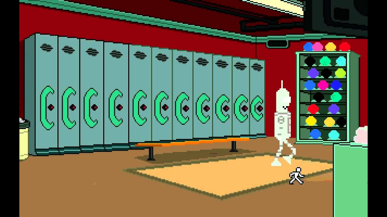 Futurama Communal Showers and Locker room - YouTube