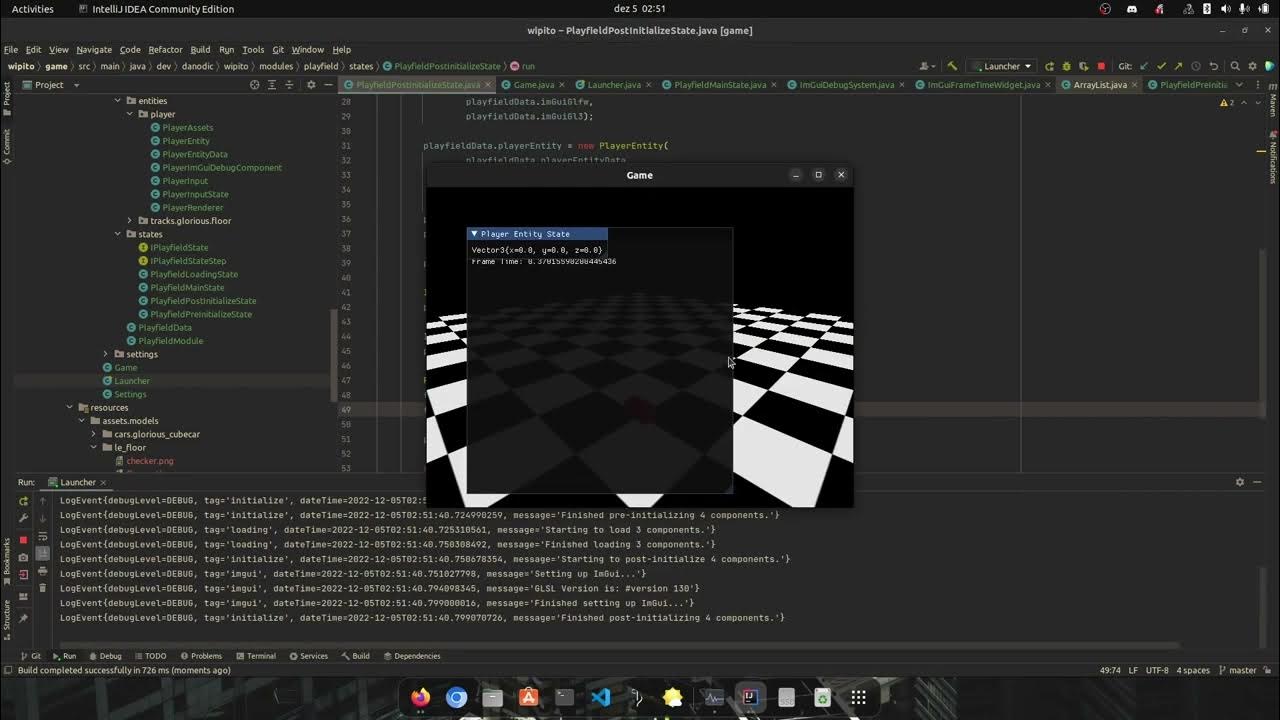 Next Game Devlog #13: Integrated debugging meters with debugging system and imgui. - YouTube