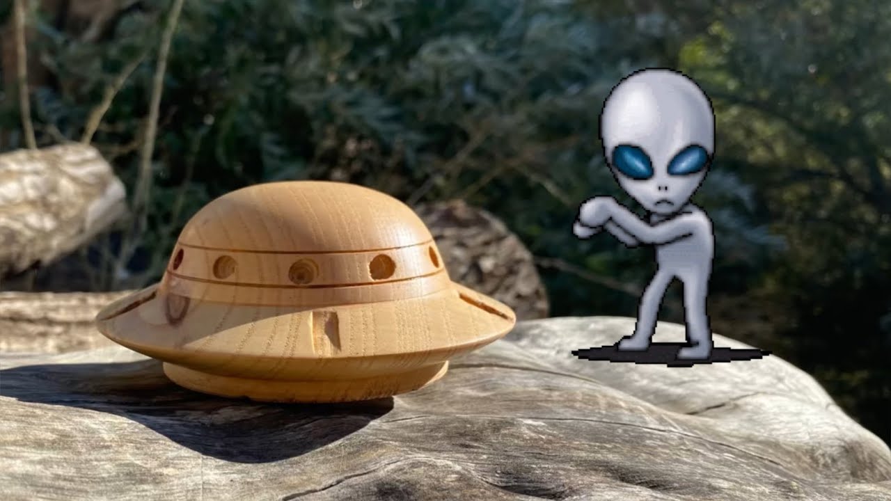 The step of making wooden ufo - YouTube