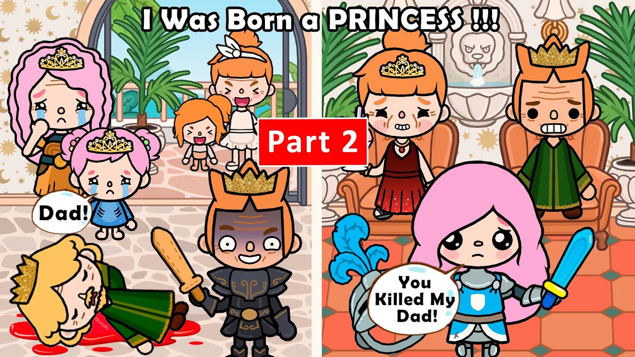 Part 2⃣ I Was Born a PRINCESS !🤴👸 | Toca Life World | Diamond hair ...