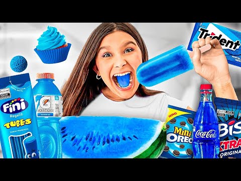 COMENDO TUDO AZUL POR 24 HORAS *me arrependi?